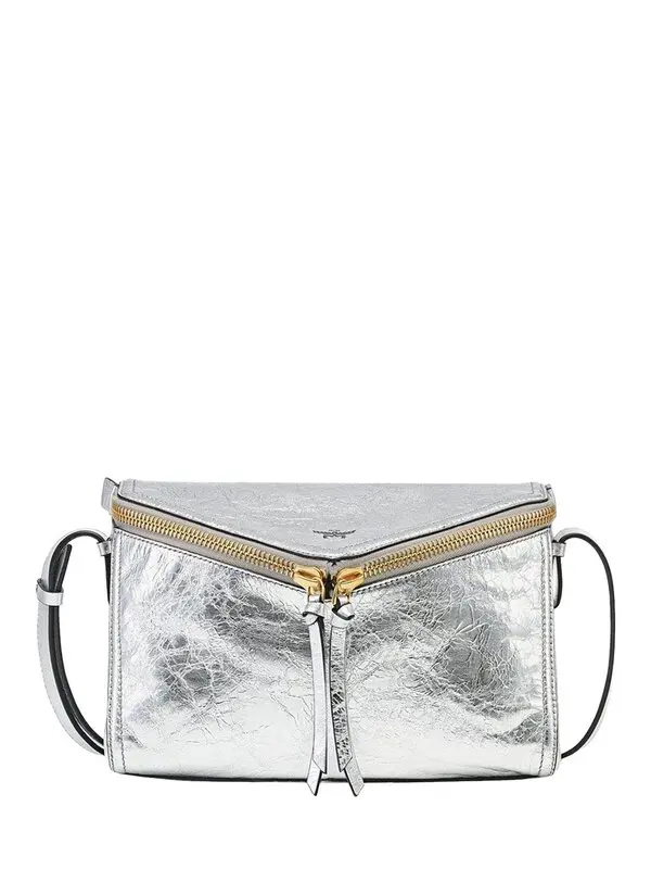 Mcm Diamant 3d Shoulder Bag - Silver