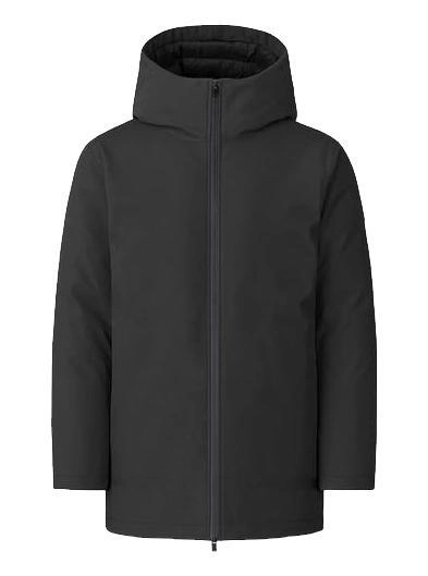 QUARTZ CO. Jules Hooded Down Winter Jacket - Black