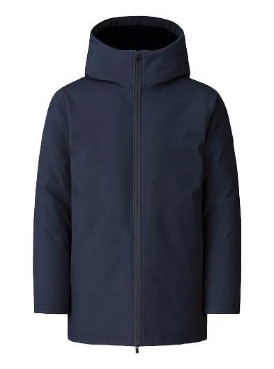 QUARTZ CO. Jules Hooded Down Winter Jacket - True Navy