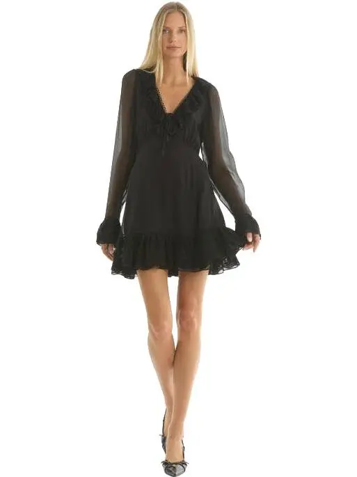 SECRET PON-PON Poet Dress - Black