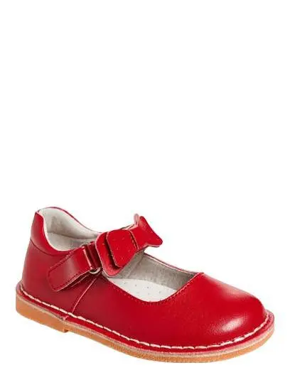 L'AMOUR Iris Bow Mary Jane Flat - Red