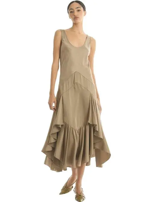 SECRET PON-PON Evelyn Maxi Dress - Taupe