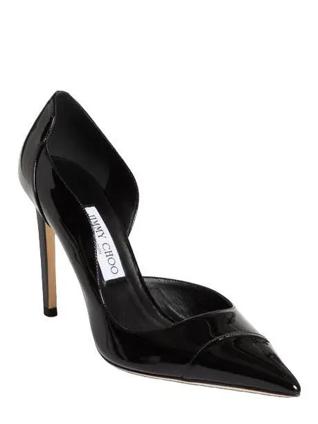 JIMMY CHOO Brigitte Pointed-toe D'orsay Pumps - Black