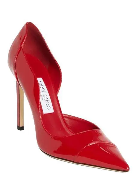 JIMMY CHOO Brigitte Pointed-toe D'orsay Pumps - Ruby Red