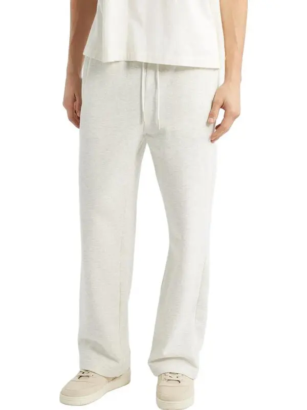 KROST Fleece Wide Leg Track Pants - Bleached Sand