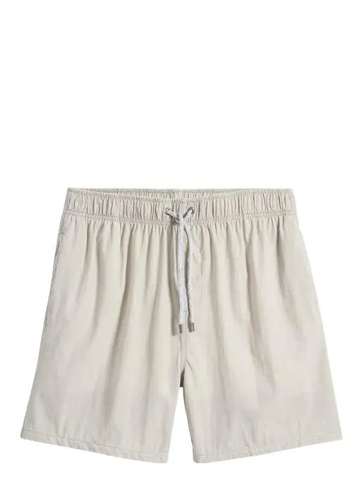 VINTAGE SUMMER Washed Volley Swim Trunks - Tan