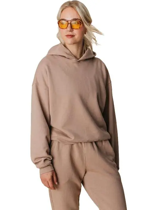 OCIO Organic Cotton Teddy Oversized Hoodie - Fawn