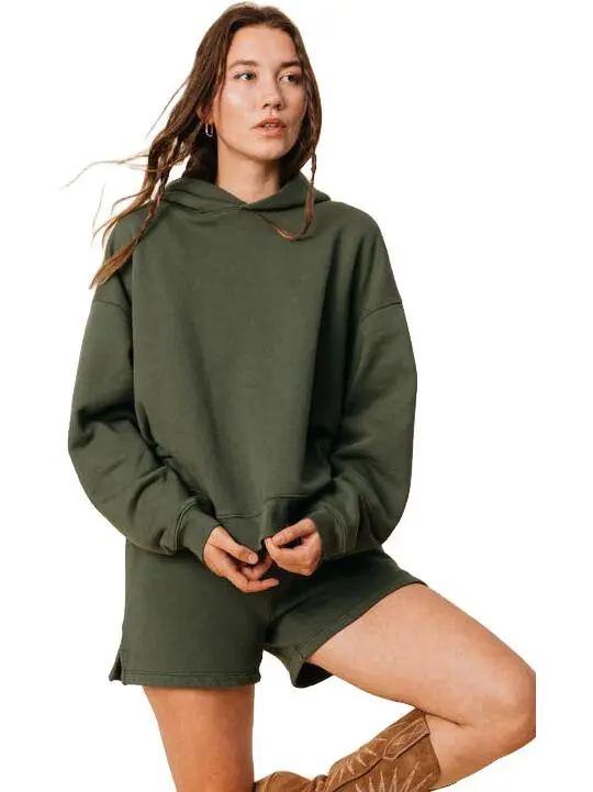 OCIO Organic Cotton Teddy Oversized Hoodie - Spruce