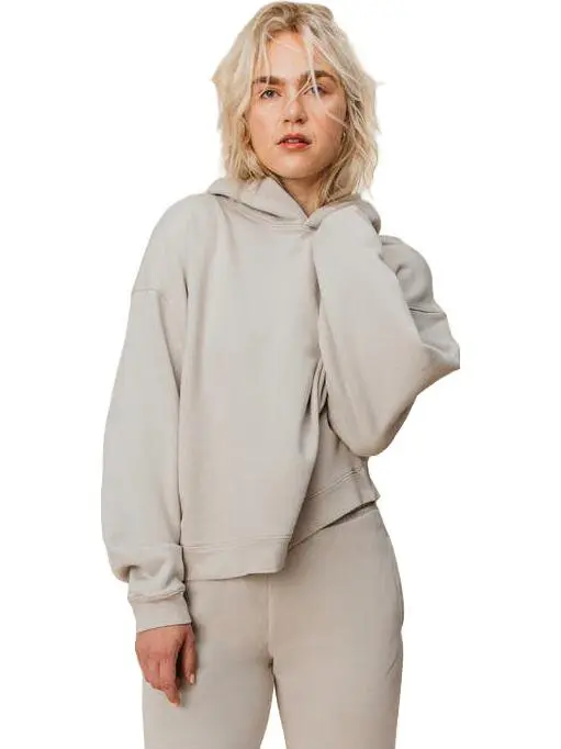 OCIO Organic Cotton Teddy Oversized Hoodie - Stone