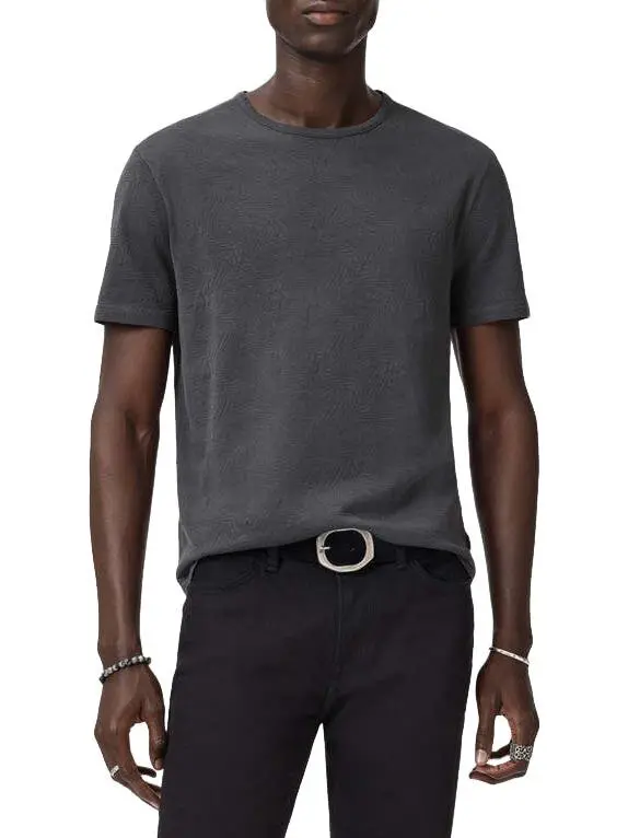 John Varvatos Blaise Wave Organic Cotton T-shirt - Iron Grey