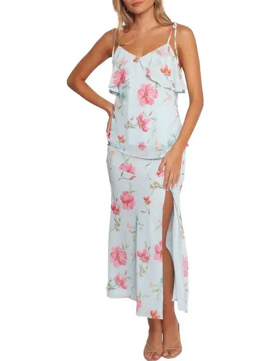 PETAL & PUP Floral Camisole & Maxi Skirt Set - Blue Floral