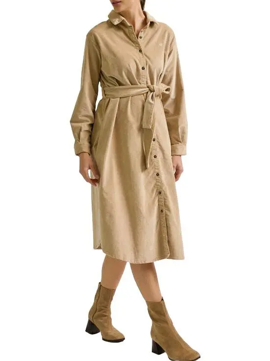 CACHE COEUR Maternity Corduroy Shirt Dress - Hazel