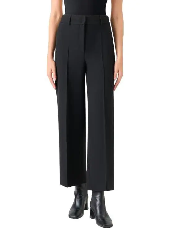 Akris Stretch Jersey Straight Leg Trousers - Black