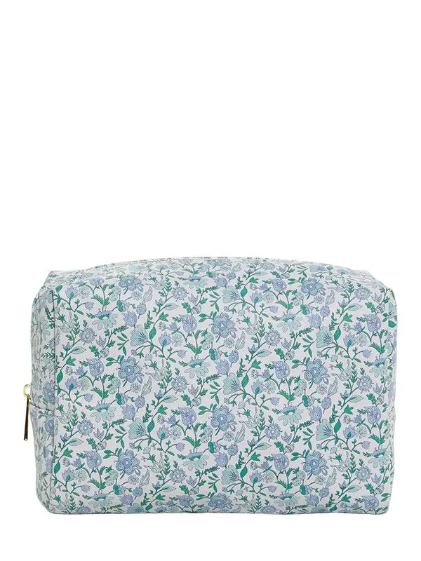 TRVL DESIGN Hamptons Floral Cosmetic Bag - Blue