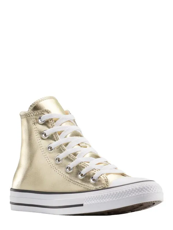 CONVERSE Chuck Taylor® All Star® High Top Sneaker - Metallic Gold/white/black