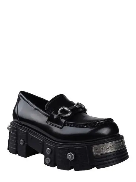 ZIGI Antina Lug Sole Loafer - Black Leather