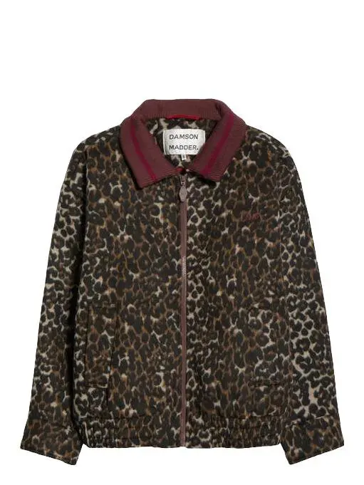 DAMSON MADDER Printed Bomber Jacket - Leopard