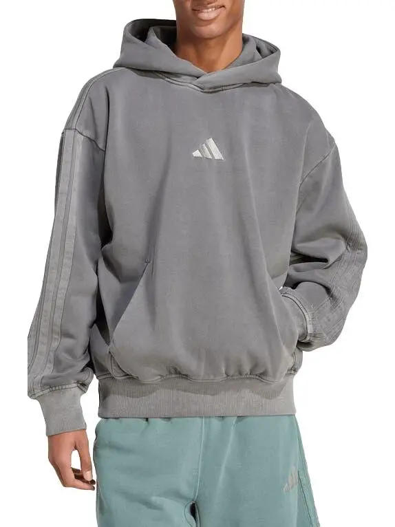 Adidas All Szn 3-stripes Hoodie - Faded Black