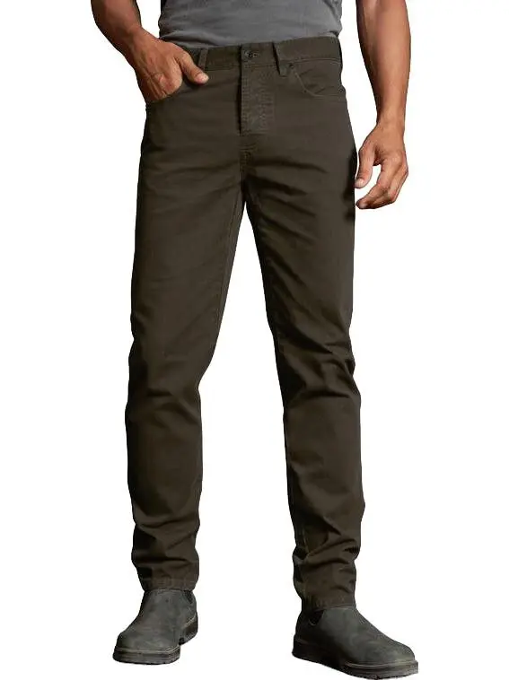ROAN Jd Straight Leg Cotton Twill Pants - Olive