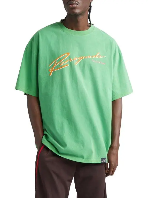 Martine Rose Oversize Graphic T-shirt - Green