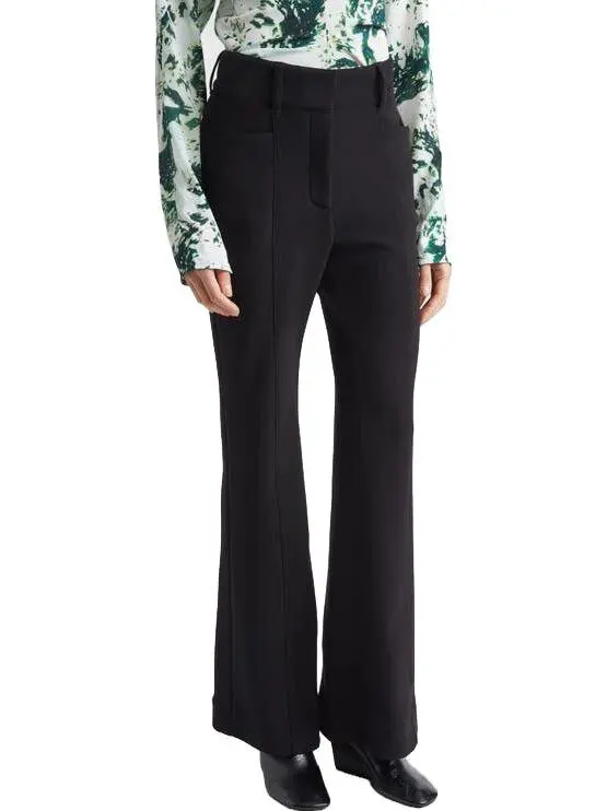 Proenza Schouler Kalea Compact Stretch Crepe Pants - Black