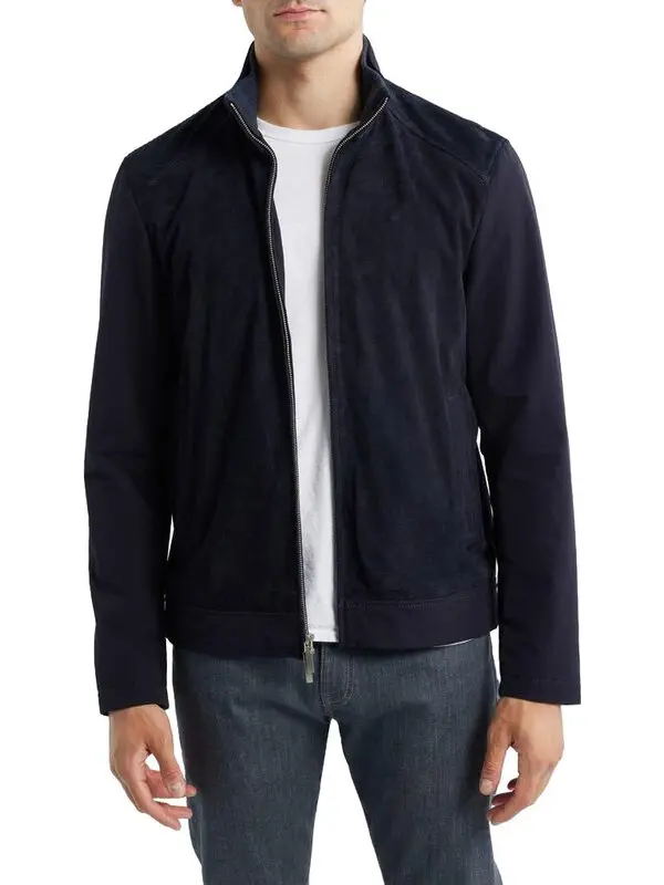 Johnnie-o Agnelli Mixed Media Jacket - Navy