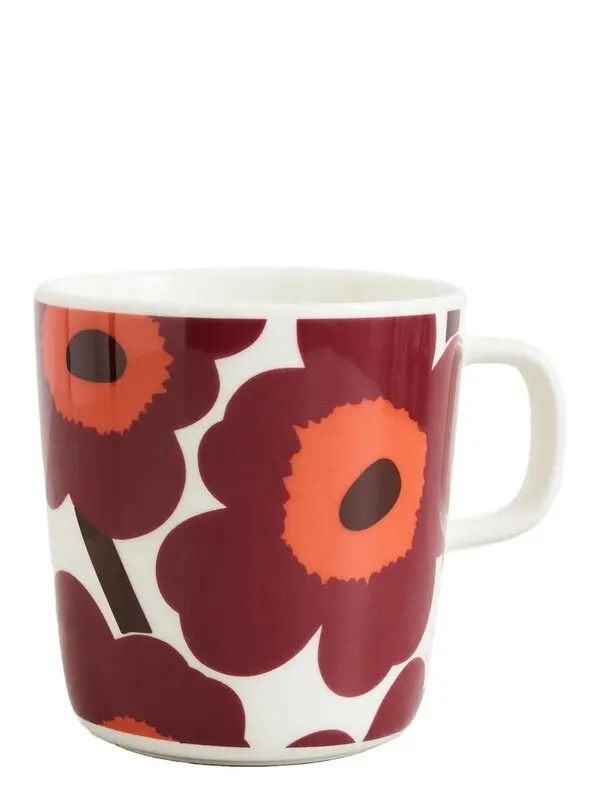 Marimekko Oiva Unikko Mug - White/red
