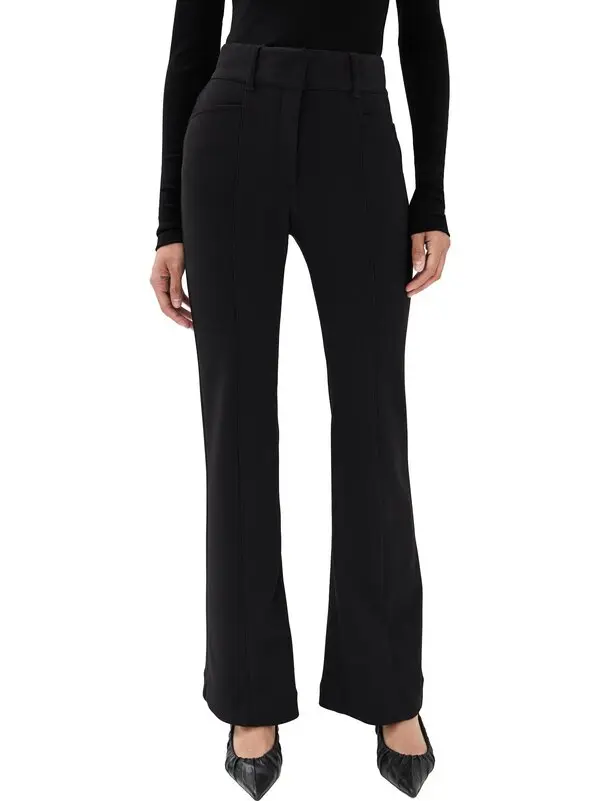 Proenza Schouler Kalea Compact Stretch Crepe Pants - Black