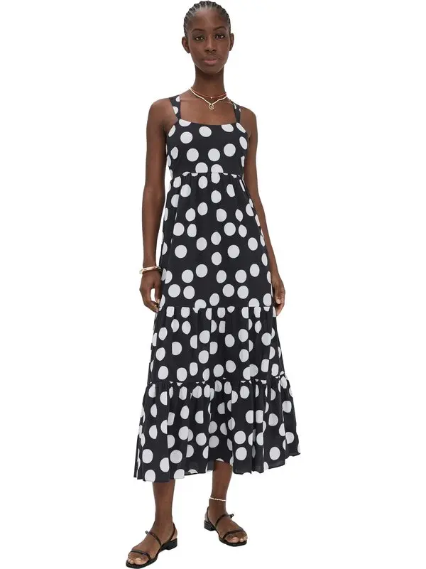 Playa Lucila Polka-dot Maxi Dress - Black/white