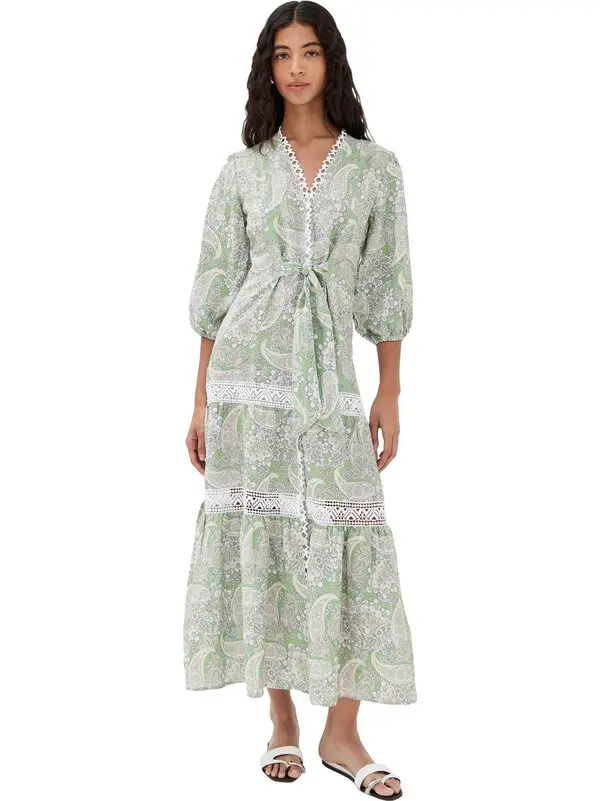 Temptation Positano Sacher Maxi Dress - Cash Green