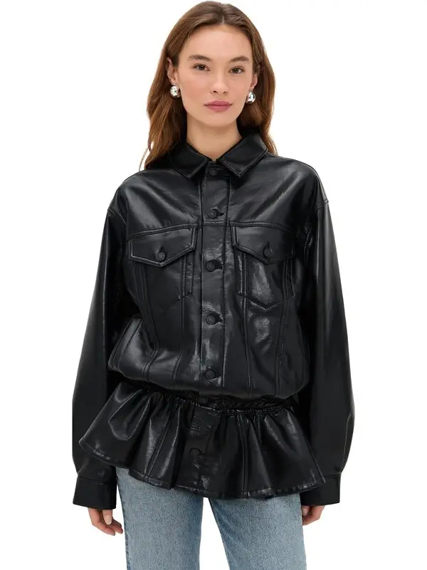 AGOLDE Rubik Leather Jacket - Detox