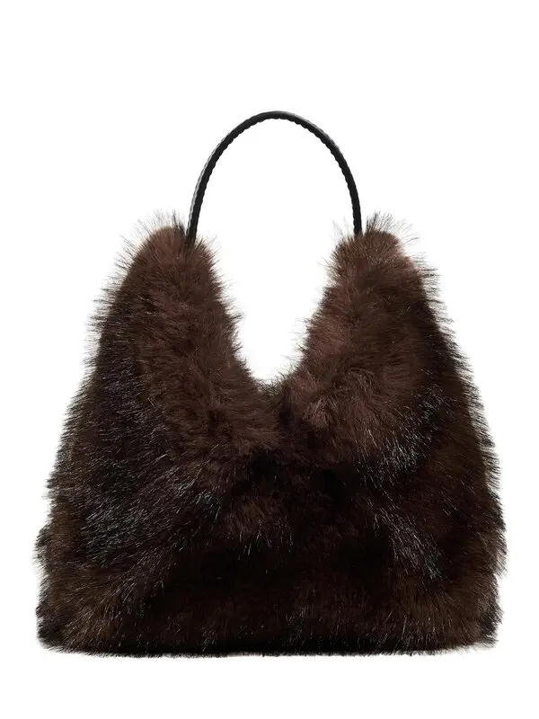 A.L.C. Sia Faux Fur Bag - Mink