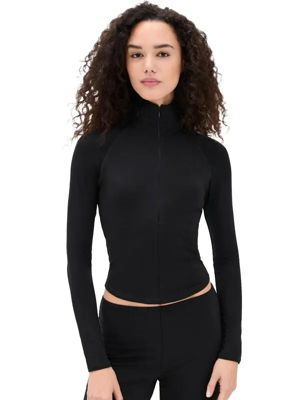 THE LINE BY K Fion Long Sleeve Top - Black