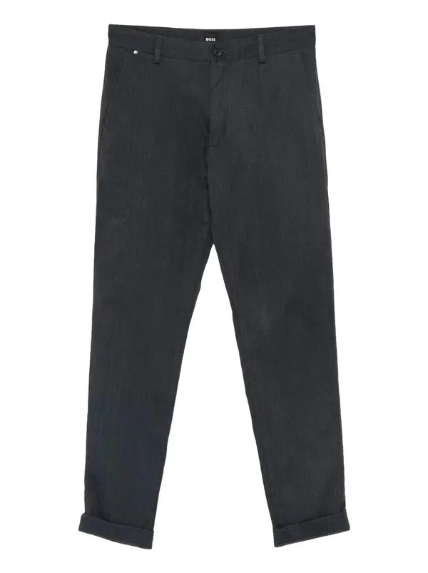 BOSS Buttoned Trousers - Black