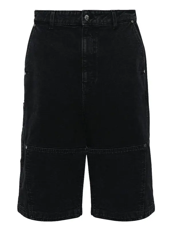 Rhude Washed Canvas Reza Short - Black