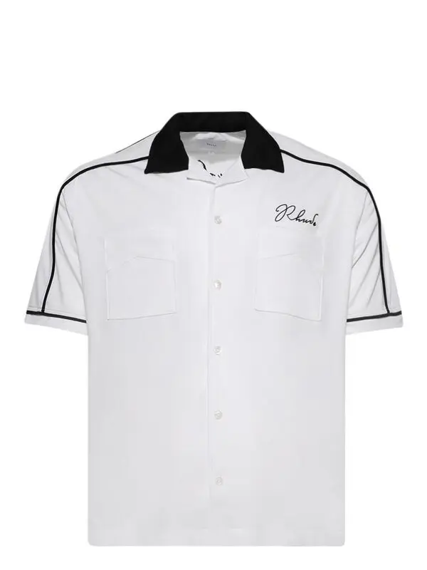 Rhude Fonda Del Sol Bowling Shirt And Black - White