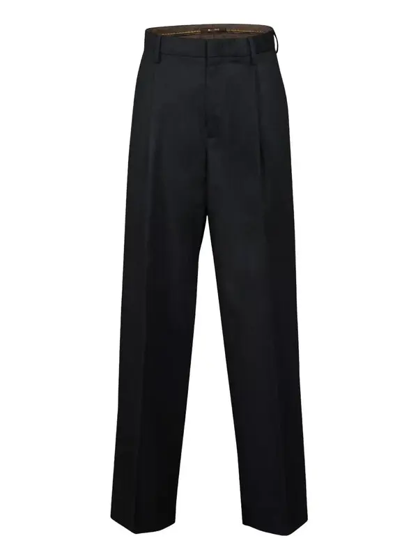 MOORER Ofilia-fsr Pleated Trousers - Black