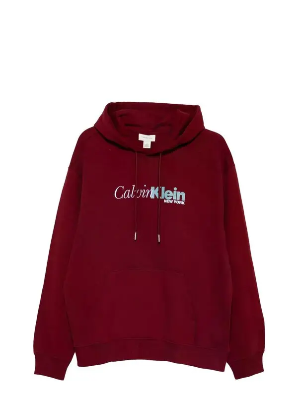 Calvin Klein Logo-print Hoodie - Red
