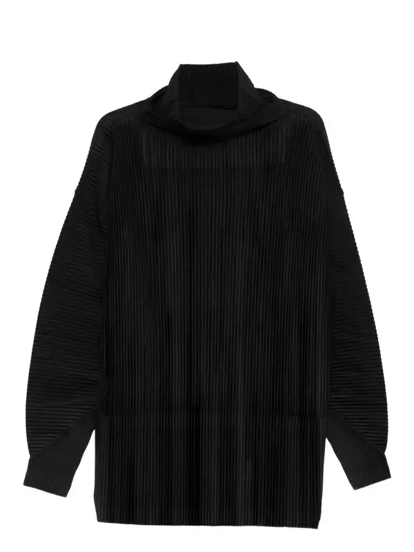 Issey Miyake Roll-neck T-shirt - Black