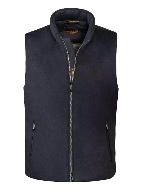 MOORER Uros-ls9 Sleeveless Gilet - Blue