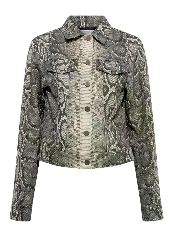 Gabriela Hearst Bronte Python-print Jacket - Grey