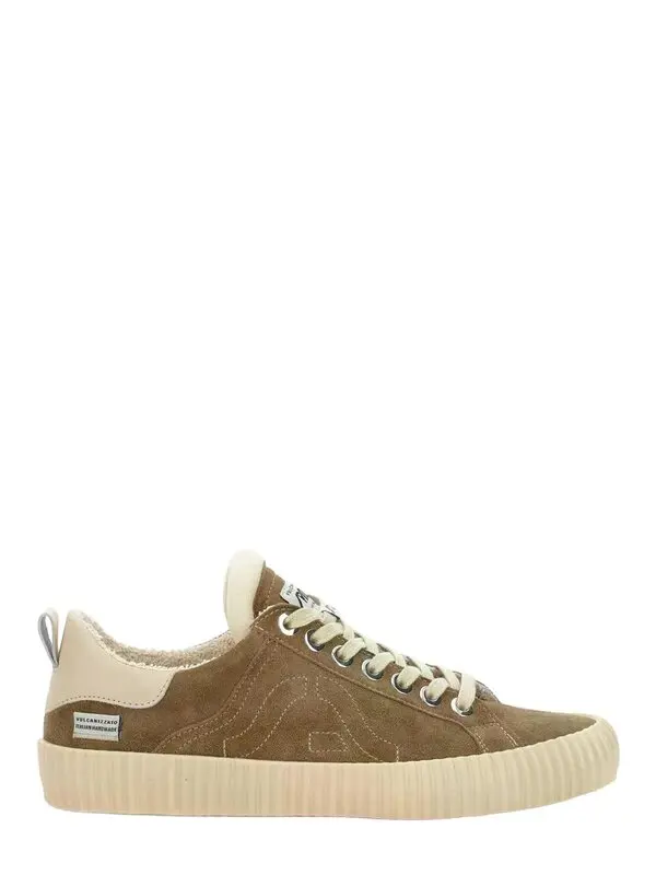 SPRINGA Suede Embroidered Sneakers - Brown
