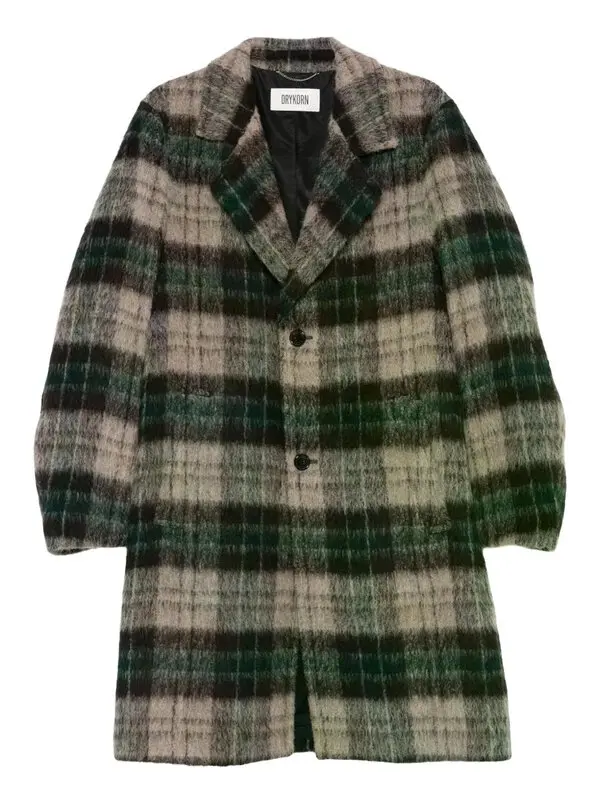 DRYKORN Soleno Plaid Coat - Brown