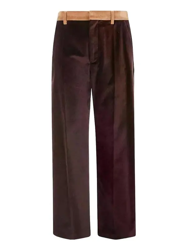 Marni Contrast Waistband Trousers - Brown