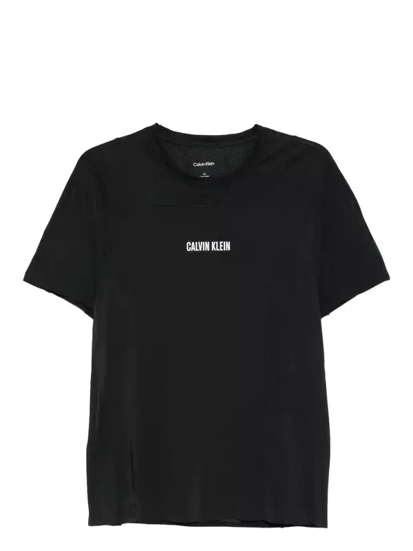 Calvin Klein Mesh-panel T-shirt - Black
