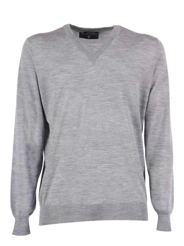 FILIPPO DE LAURENTIIS V-neck Sweater - Grey