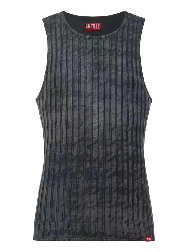 Diesel Ribbed Tank Top - Grey