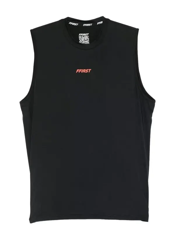 FAMILY FIRST Logo Sleeveless Top - Black