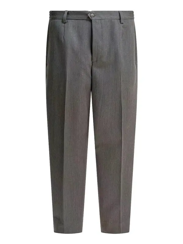 BRIGLIA 1949 Buttoned Pleated Trousers - Grey