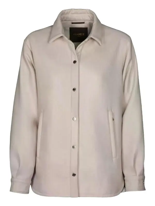 MOORER Kinsale-ls9 Shirt Jacket - Neutrals